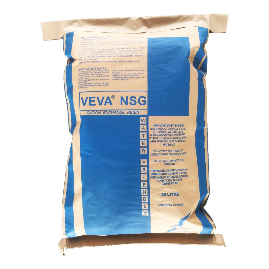 สารกรองแคทไอออนเรซิ่น Cation Resin VEVA® NSG บรรจุ 25 ลิตร - Parwel ...